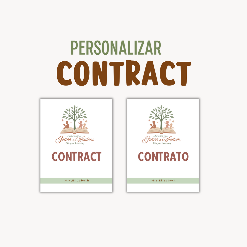 Editar y personalizar Contrato para Padres – Elizabeth Childcare Store